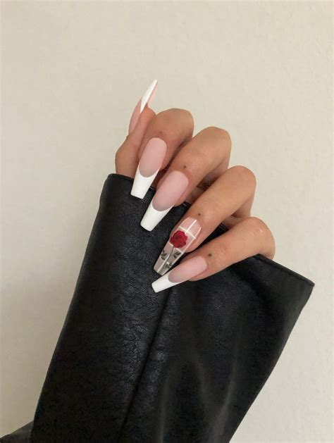 30 Ultimate Chic French Tip Square Nail Designs