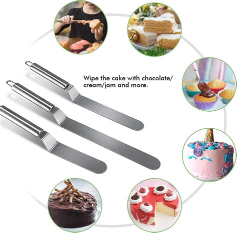 Cake Knife And Cake Knife 3 Piece Stainless Steel Angular Pallet Set Fruugo Se