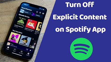 How To Turn Off Explicit Content On Spotify App Youtube