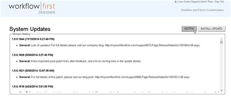 Installing A Hotfix Workflowfirst Customer Support