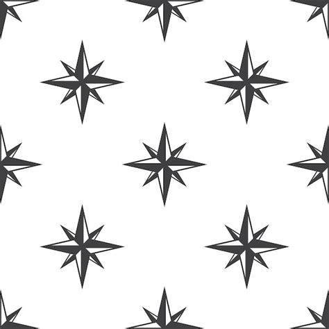 Premium Vector Compass Rose Vector Seamless Pattern Editable Can Be