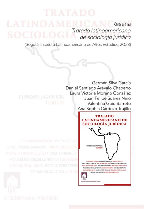 PDF Reseña Tratado Latinoamericano de Sociología Jurídica