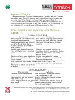 Ages And Stages Characteristics And Implications For Ages And