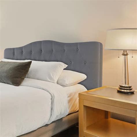 Maykoosh Light Gray Headboards For Queen Size Bed Upholstered Button
