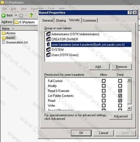Windows Server Access Based Enumeration Kullanımı ve Faydaları