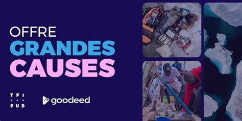 Tf1 Pub Lance Loffre Les Grandes Causes En Partenariat Avec Goodeed