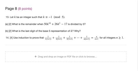Solved Page Points Let K Be An Integer Such That K Chegg