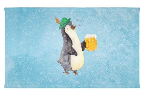 Mr And Mrs Panda Handtuch Pinguin Bier Eisblau Geschenk Sport