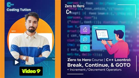 C Loop Control Break Continue And Goto Explained Incrementdecrement Operators Coding