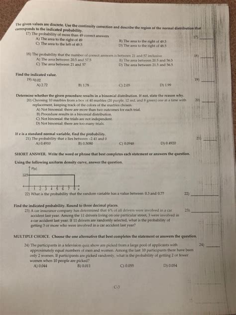 solved the given values are discrete use the continuity
