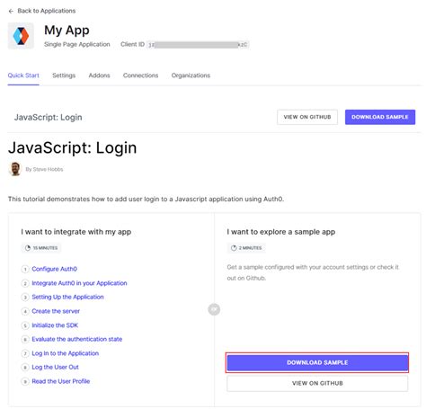 How To Set Up Cooperation Between Auth0 And Sample Applications