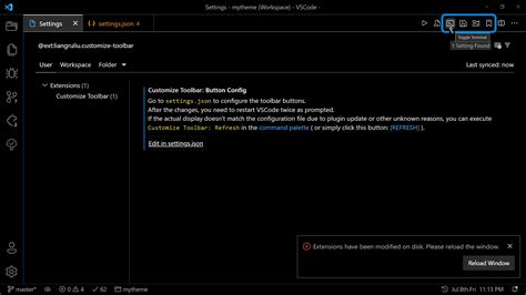 Customize Toolbar Visual Studio Marketplace