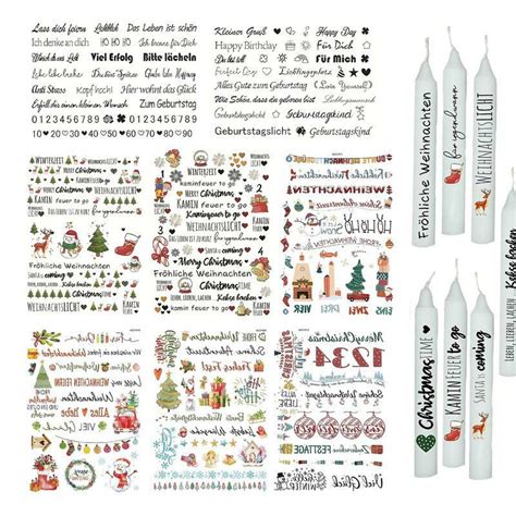 크리스마스 캔들 눈사람 물 스티커 물 슬라이드 포일 세라믹 스티커 창의적인 Diy 공예 필름 스티커 세트 종이