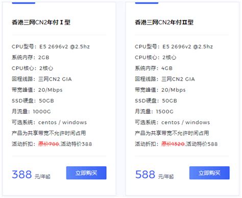 快云科技：香港服务器2核2g20兆388元一年 小哲博客