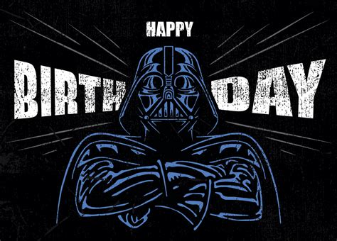 Personalised Star Wars™ Darth Vader Birthday Card Hallmark