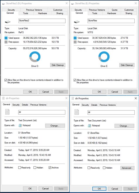 Ntfs Or Refs Huge Volume Small Files Data Storage Backup And Recovery Spiceworks Community