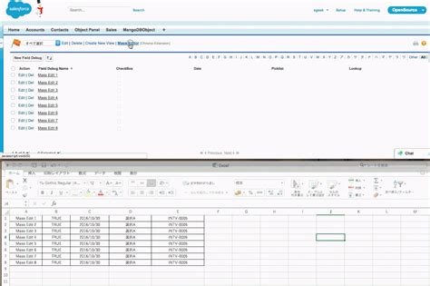Salesforce一括編集 Chrome拡張機能 標準リストビューで一括新規 更新 コピー 削除 Classicと