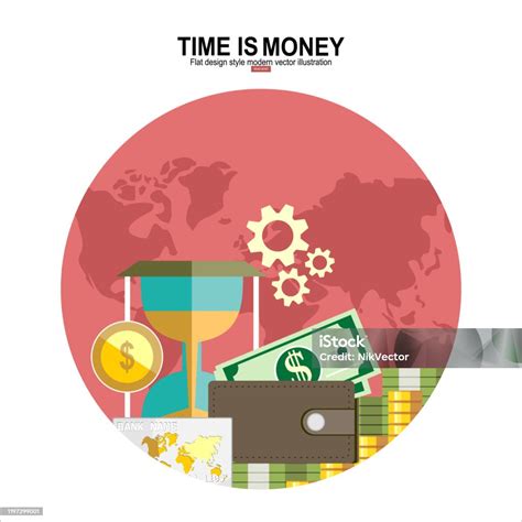時間就是金錢的概念平面向量圖示向量圖形及更多倒數圖片 倒數 債務 儲蓄 Istock