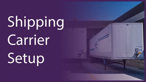 Transportation Management Shipping Carrier And Rate Master Setup In Dynamics F O