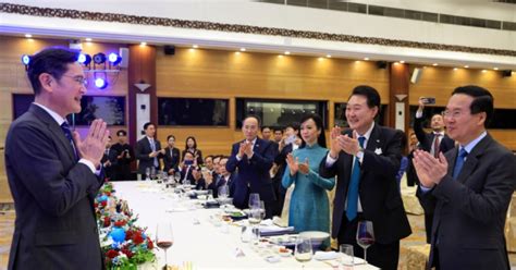 생일 맞은 이재용 삼성전자 회장 尹대통령·트엉 주석 깜짝 축하