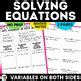 Solving Equations With Variables On Both Sides Sketch Notes Practice