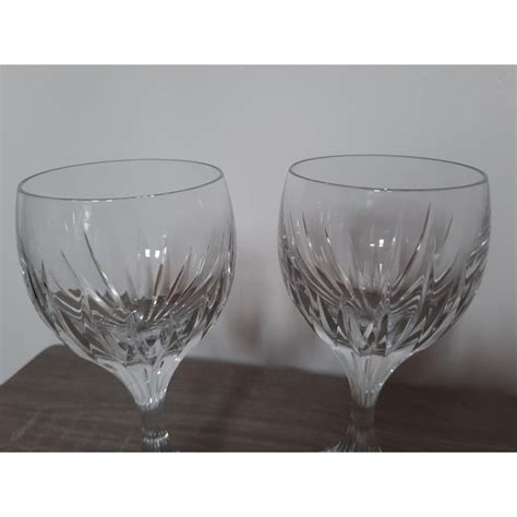 Late 20th Century Baccarat France Crystal Massena Red Wine Glasses