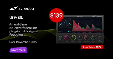 Zynaptiqs De Reverberation And Signal Focusing Plug In DontCrac K News