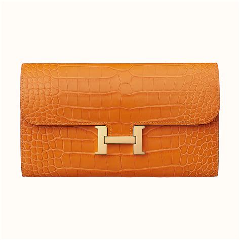 爱马仕康斯坦斯长钱包 Hermes Constance Wallet Cci9 Abricot 杏黄色 Hermès Birkin Kelly