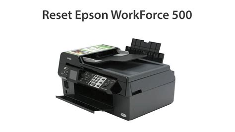 Reset Epson WorkForce 500 Wicreset Key YouTube