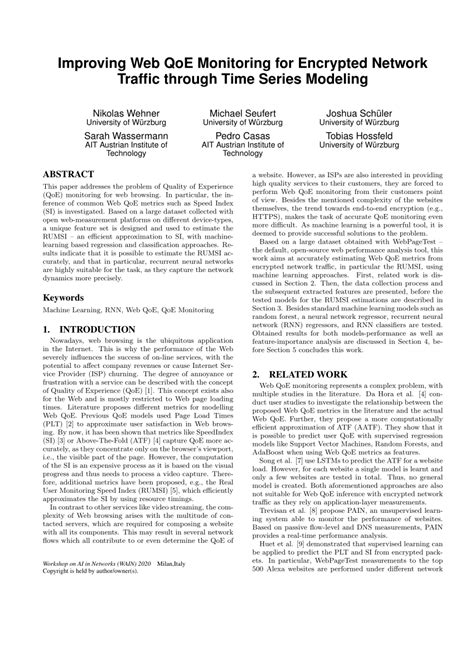 pdf improving web qoe monitoring for encrypted network traffic