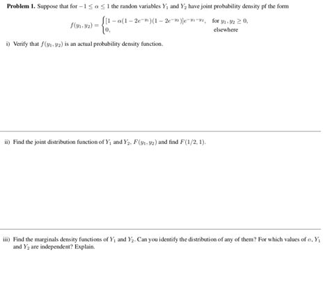 Solved Problem 1 Suppose That For 1 Chegg Com