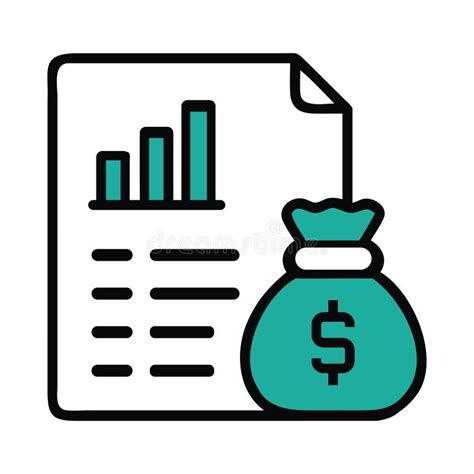 Accounting Software Report Bag Money Chart Document Statement Icon