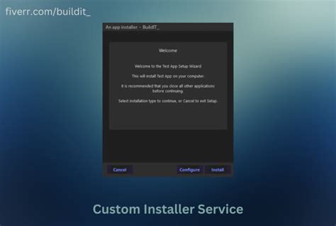 Create A Custom Installer For Your Application By Buildit Fiverr