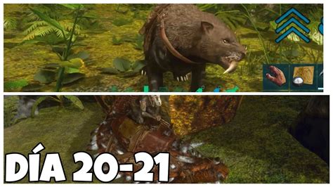 Sobreviviendo 100 días en ARK mobile CAP 20 21 Estrenando Sable y