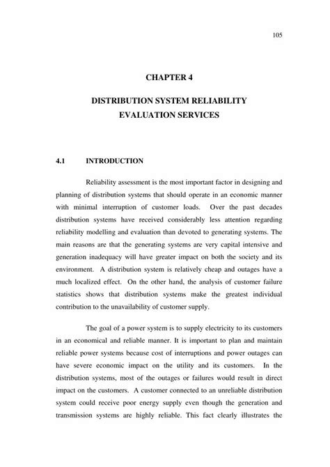 Pdf Chapter 4 Distribution System Reliability Evaluation