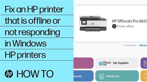 How To Fix An Hp Printer That Is Offline Or Not Responding From A