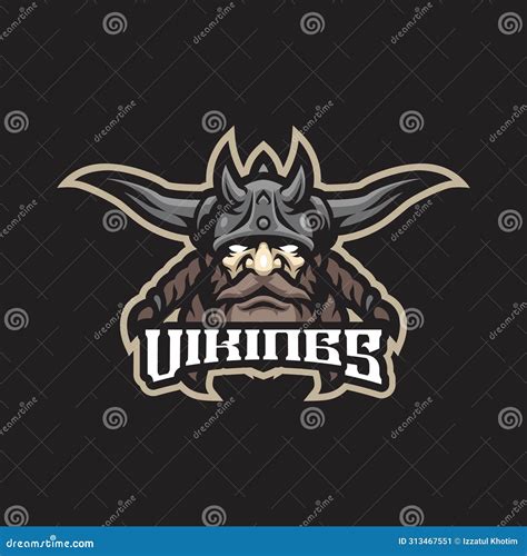 Vikings Mascot Logo Design Vector With Modern Illustration Concept