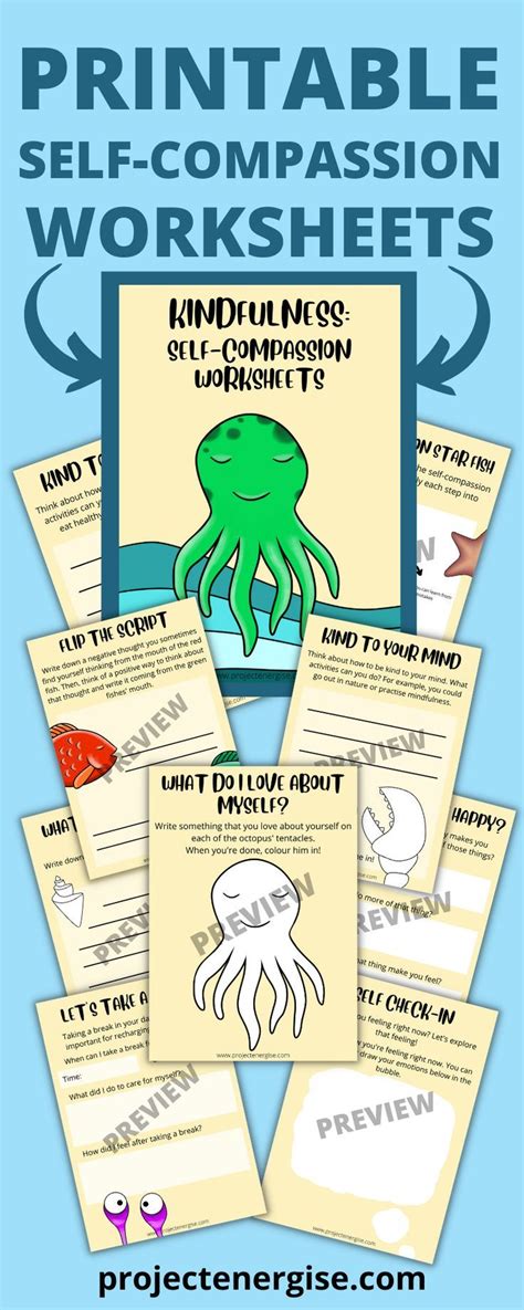 17 Printable Self Compassion Worksheets Self Compassion Compassion