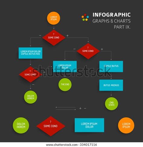 Abstract Algorithm Vector Template Flat Design Stock Vector Royalty