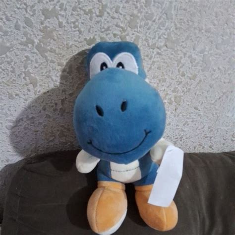 Pelúcia Yoshi Azul Novo Shopee Brasil