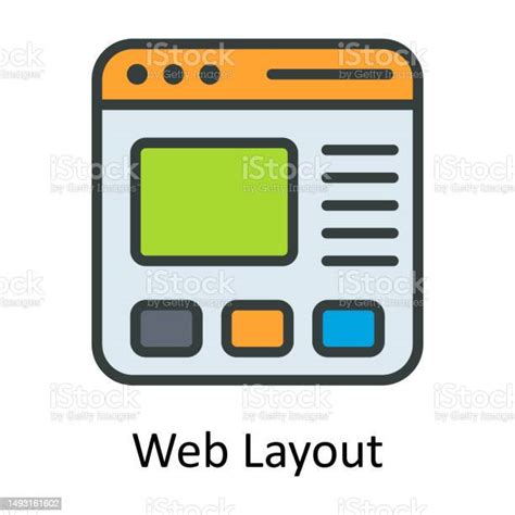 Webレイアウトベクター塗りつぶしアウトラインアイコンデザインイラスト白い背景にソとウェブシンボルeps 10ファイル Htmlのベクター