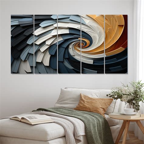 Design Art Geometric Spiral Iii Abstract Spirals Metal Wall Art