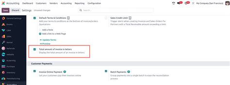 Configurable Options In The Accounting Module Odoo Accounting Book