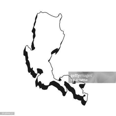 Luzon Map With Black Outline And Shadow On White Background High Res Vector Graphic Getty Images