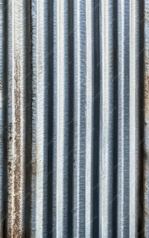 Corrugated Steel Ridged With Deep Repeating Waves Premium Ai Generated Image