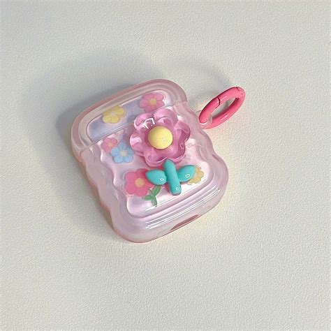 Pink Flower Airpods Case Finishifystore