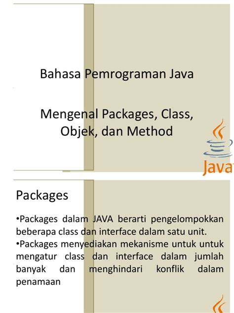 Pdf Java Class Dan Penggunaannya Dokumen Tips