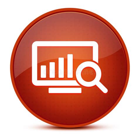 Chart Aesthetic Glossy Brown Round Button Abstract Stock Illustration