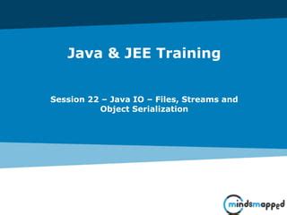 Java IO Serialization PPT