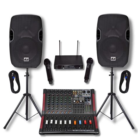 musysic portable pa system with 2000w amp and wireless uhf desertcart